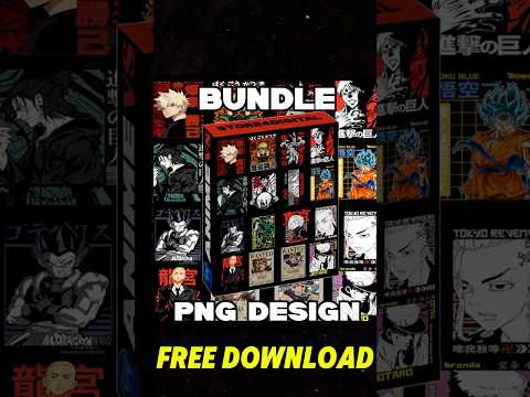 How To T-Shirt Design File Free Download | anime design bundle #design #animeedit #freedownload