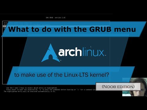 Let's edit the GRUB menu and make use of the Linux-LTS kernel