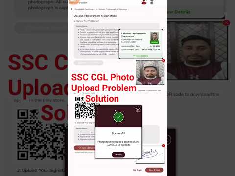 ssc cgl photo upload problem | ssc cgl photo capture problem | ssc cgl form photo upload|