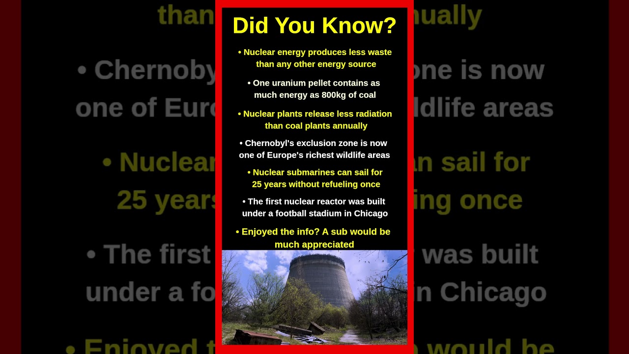 Nuclear Energy Facts That Will Completely Surprise You ☢️⚡
