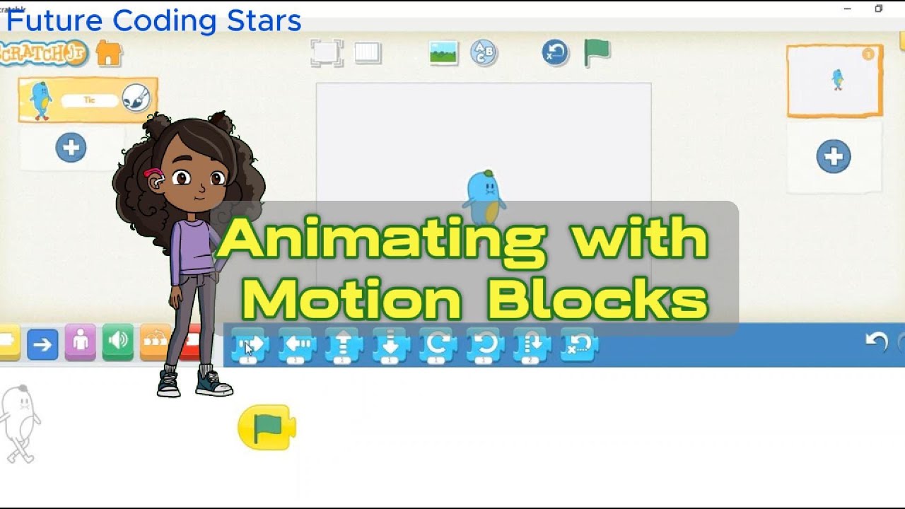 3 - Coding with ScratchJr: Motion Blocks #onlinecodingforkids #childdevelopment  #kidcoder