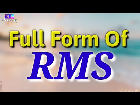 Full Form of RMS | RMS full form | RMS means | RMS Stands for | RMS का फुल फॉर्म | What is RMS | #R