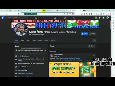 Blogspot Tubes : FB Tricks 03 How To Add Blogger Website Link on Facebook Profile
