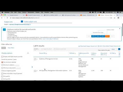 How to retrieve Scopus Q1 journals