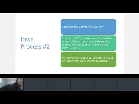 Constitutional Amendments: Iowa History