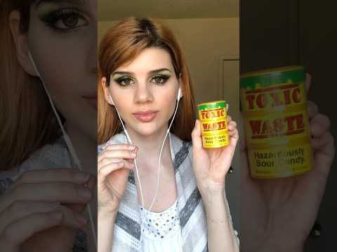 Trying TOXIC WASTE Sour Candy Challenge! #shorts