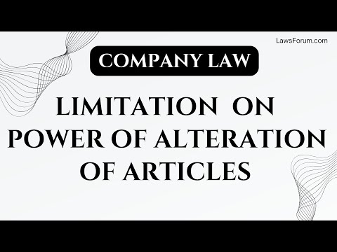 π₯ Limitations on the Power of Alteration of Articles Explained! π
