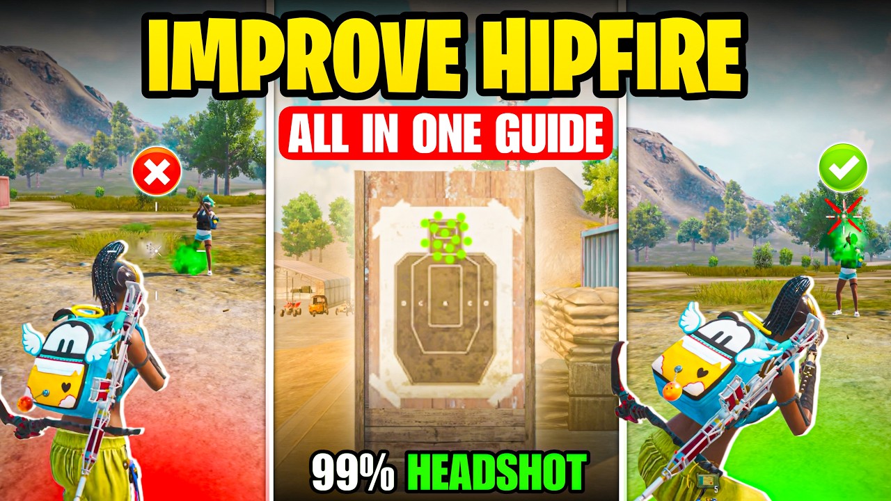 How To Improve HIP-FIRE In BGMI🔥99% More Headshots In Close Range Fights Gudie | BGMI Tips/Tricks. 
