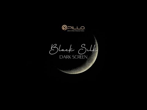PILLO MUSIC: BLACK SILK - DARK SCREEN - MUSIC IN THE RAIN SOUNDS | 3 HOURS PLUS THETA WAVES