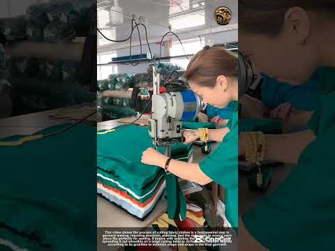 The process of cutting fabric clothes Good tools and machinery can increase work efficiency