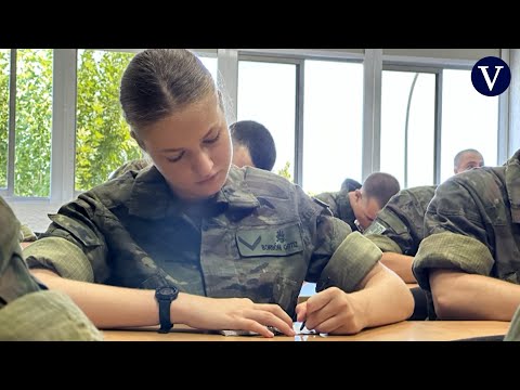 Primeras imágenes de la princesa Leonor en la Academia Militar de Zaragoza