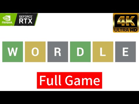 Wordle | Full Game | No Commentary | 4K 60FPS |Ultra Settings | RTX 4090