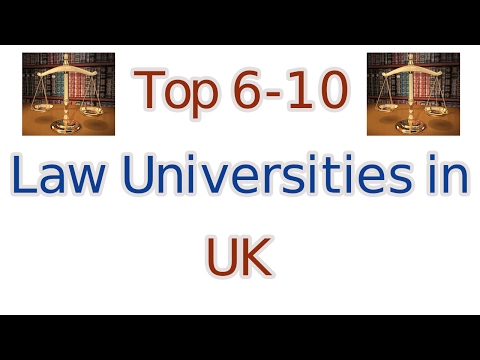 Top 6-10 Law Universities in UK