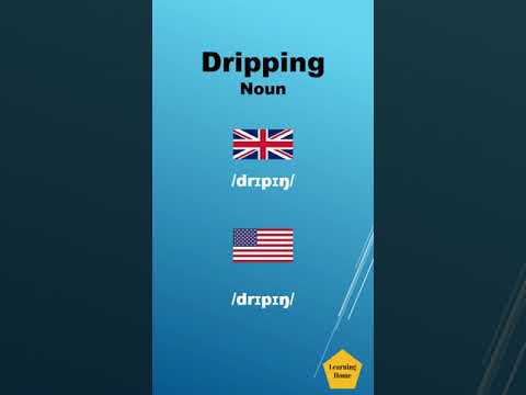 Dripping meaning pronunciation and synonyms #Shorts