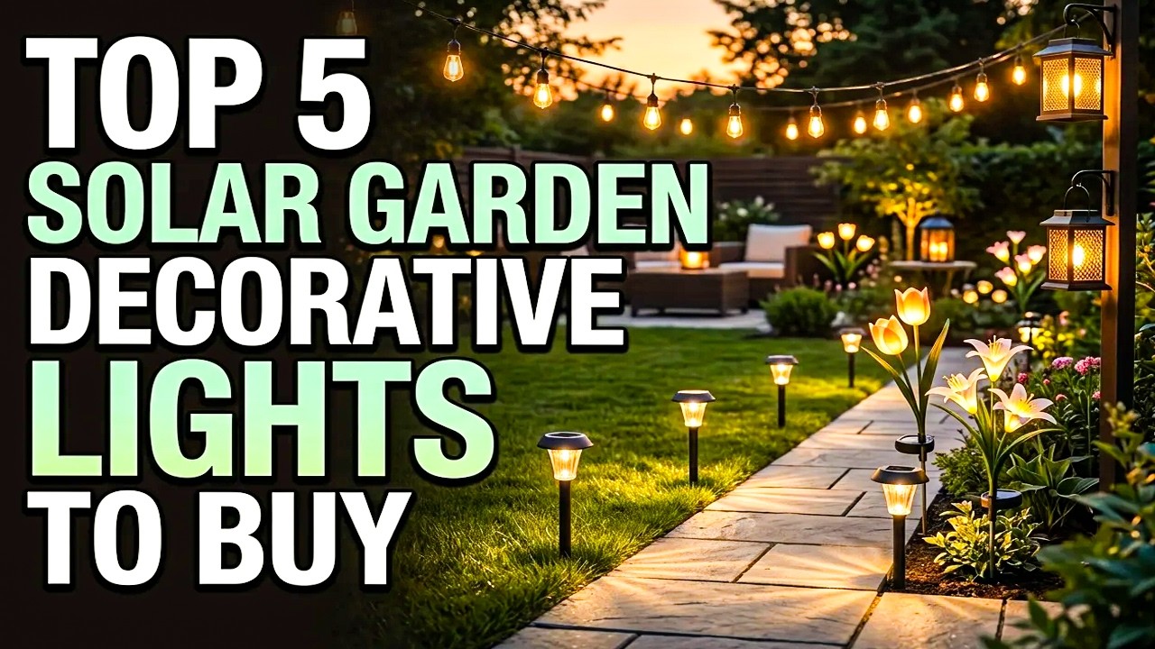 Top 5 Best Solar Garden Decorative Lights (2026)🔥🔥 | Ultimate Outdoor Ambience Guide!