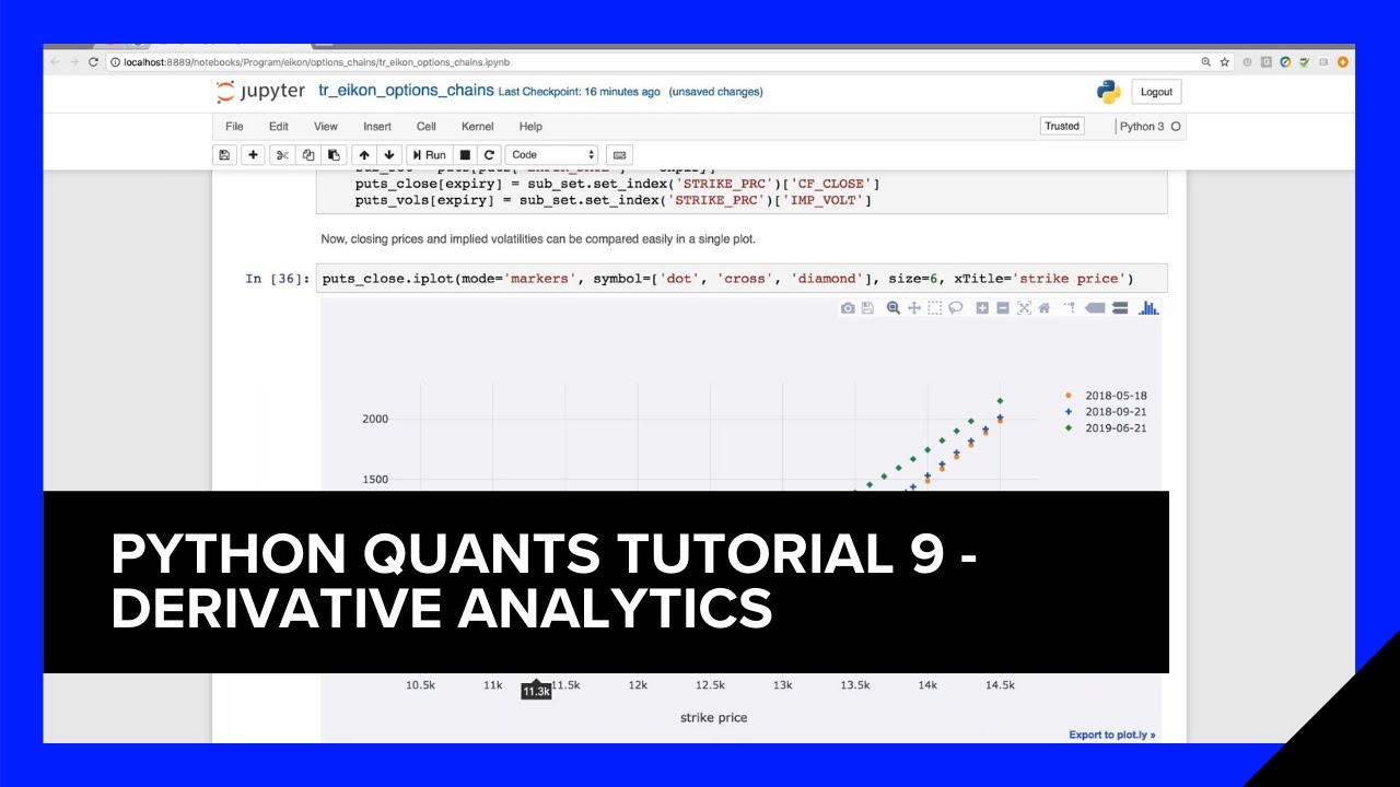 Python Quants Tutorial 9 - Derivative Analytics | Refinitiv Developers