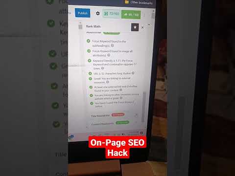 On-Page SEO Hack. #seo #makemoneyonline #blogging