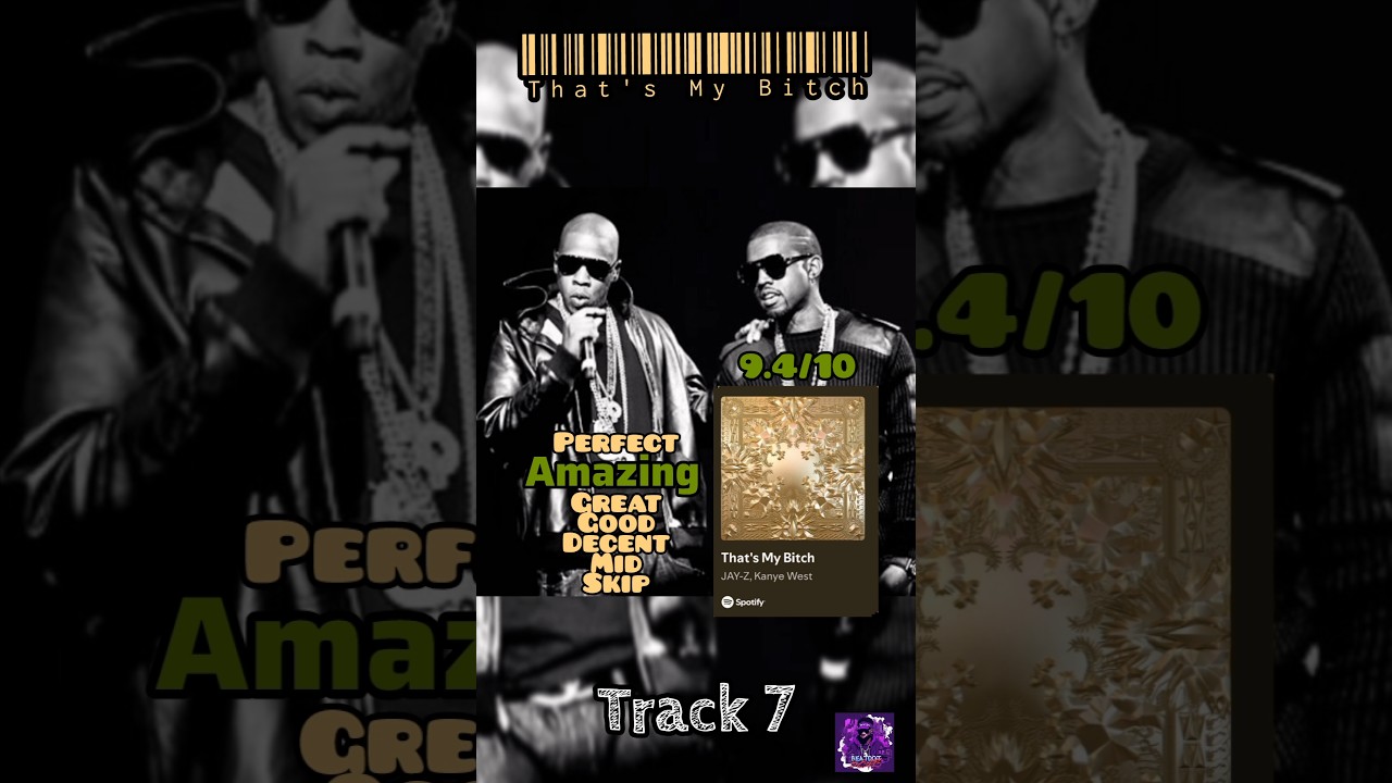 That's My Bitch by Kanye West and Jay-Z. Grading every Watch The Throne song. #rap #kanyewest #jay-z