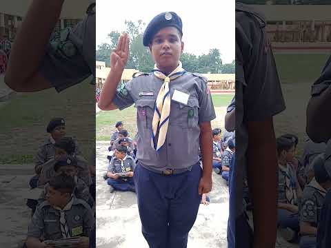 Scout sign salute motto #scoutcamp #scout #odisha scouts #shorts #short #shortvideo #viral #kvs
