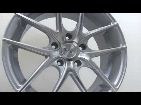 Niche Targa M131 Silver and Machined with Gloss Wheels Rims 19x8.5