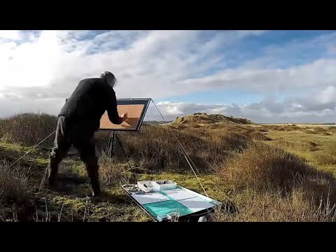 Bruce Pearson Field Painting in Norfolk Nature in Art