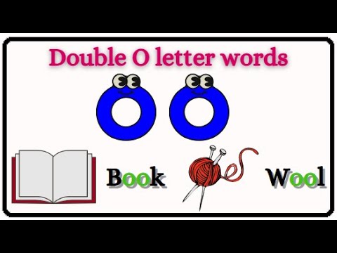 Double o letter words | 'oo' digraph sound | Sound OO | four letters words for kids #venugenu #kids