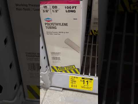 $11.32 EZ-FLO 3/8-in ID x 100-ft Polyethylene White Polyethylene tubing
