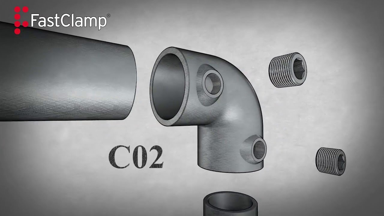 How to install FastClamp guardrail around machinery