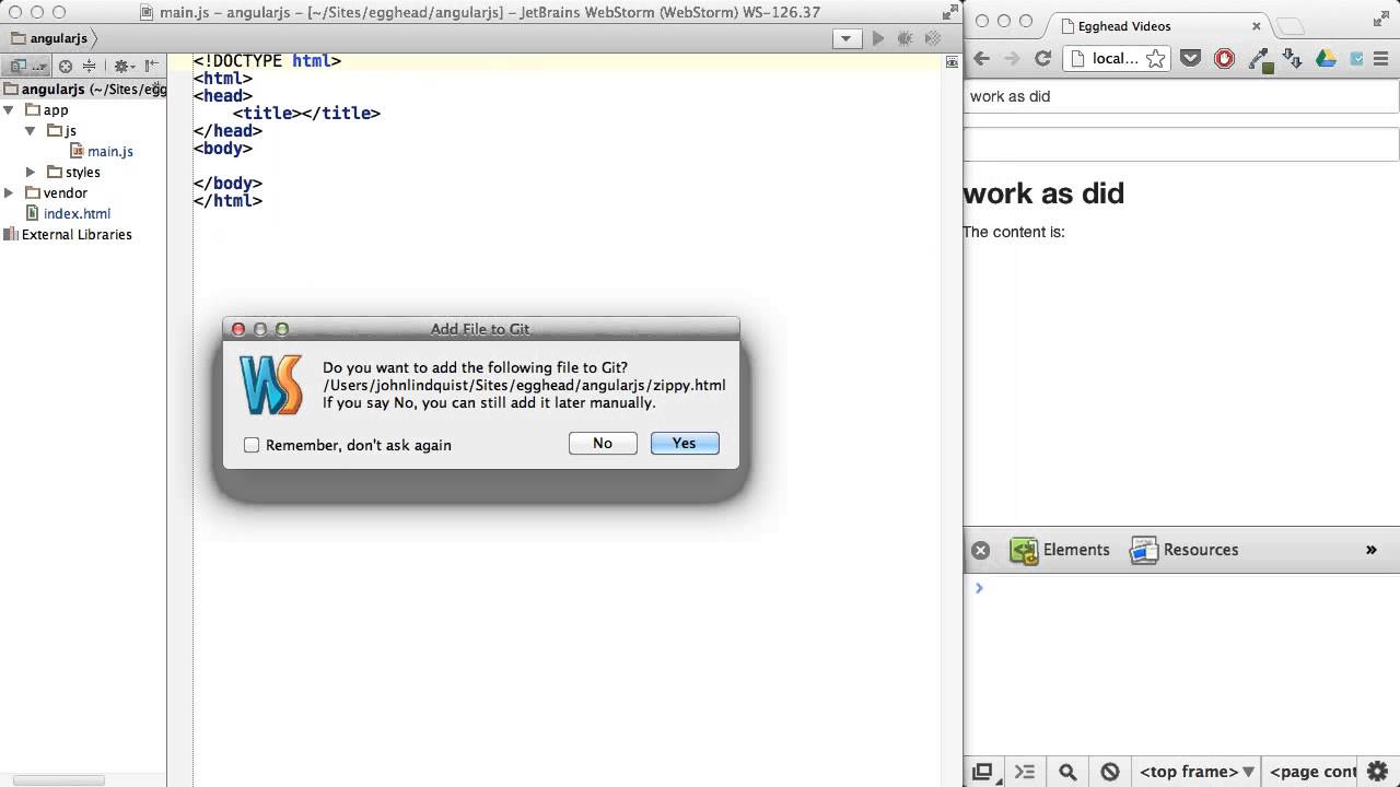 Egghead.io - AngularJS - templateUrl