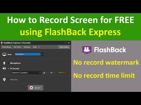 How to Record Screen for FREE using FlashBack Express