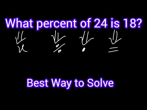 What percent of 24 is 18?
