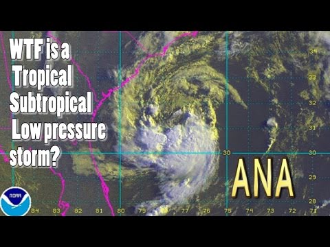 Severe Storm ANA - What is a Tropical & Sub-Tropical storm?