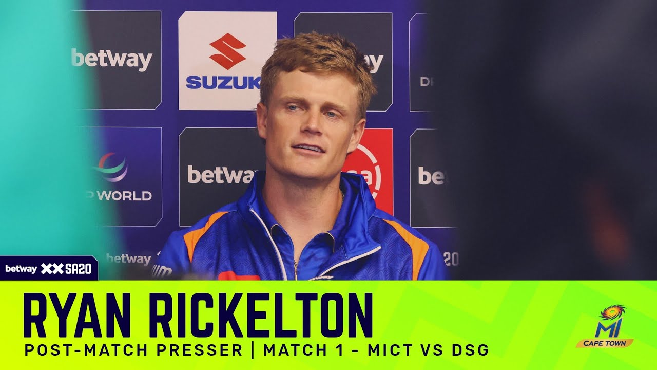 Ryan Rickelton, MI Cape Town | MICTvDSG Post-match presser | Betway SA20