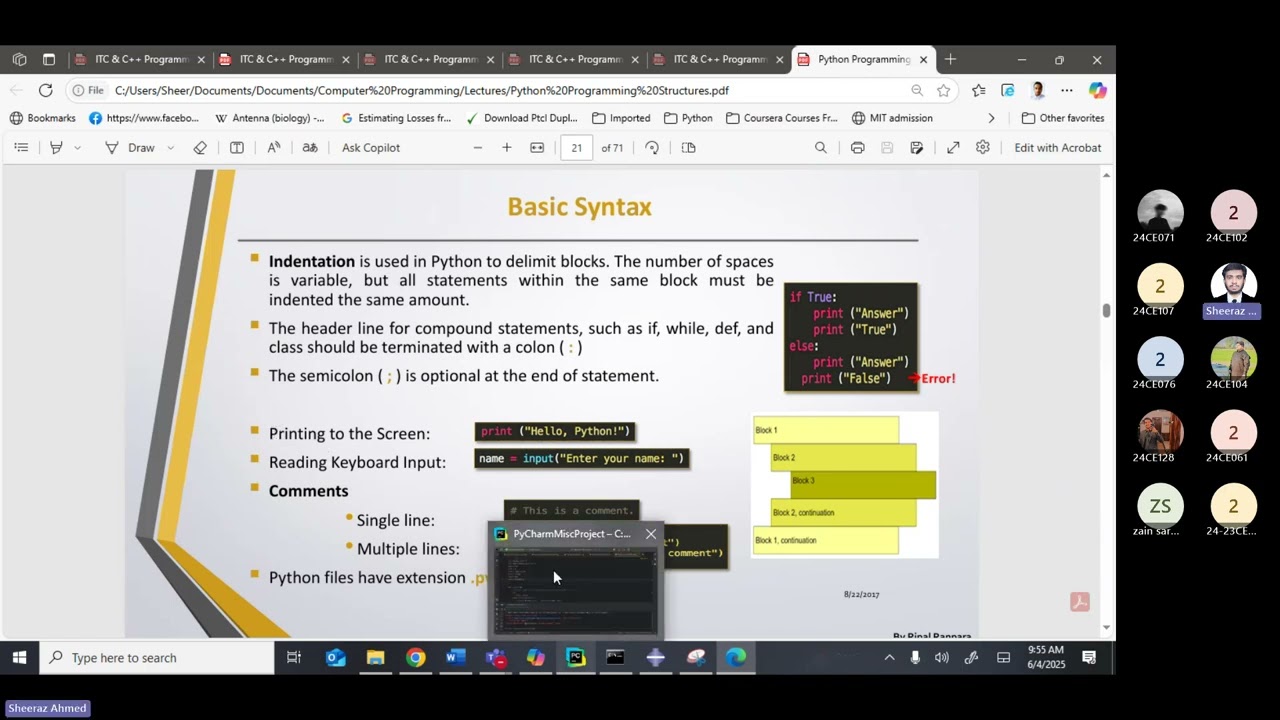 Python Programming Basics | Input/Output, Strings, Logic & Math Libraries Explained