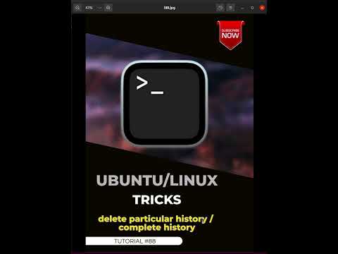 Linux/Ubuntu Tricks 💡 #88 #shorts - Delete particular history / complete history using command