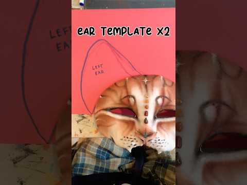 Making a Firestar Mask! #therian #animalmask #warriorcats #theriangear #therianthropy #furry #funny