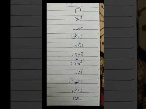 fruits name in Urdu ! Urdu m phalon k name