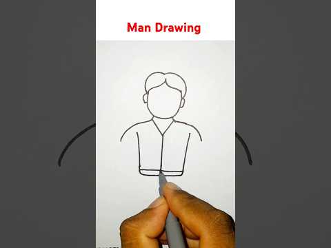 Man Drawing Easy Using Letter Y #shorts #drawing #viral #easydrawing #tipsclub