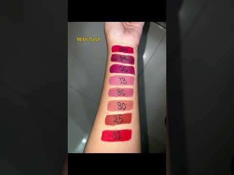 Sephora Cream lip stain liquid lipstick.#sephora #lipstick #viralshorts #viralvideo #swatches