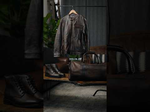Our Dark Brown Black Coffee Boot, Bag, & Jacket Kit π₯. #thursdayboots #mensboots #mensstyle