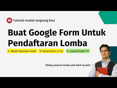 Cara Membuat Google Form Untuk Pendaftaran Lomba, Kontes, Sekolah, Dan Sebagainya Mudah Dan Praktis