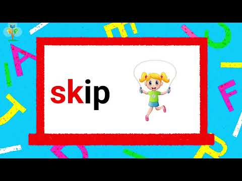 Consonant Blends sk words || Four letter words|| Phonic Sounds