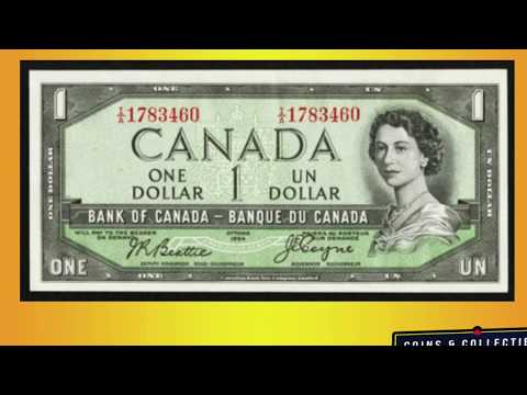 CHECK YOUR OLD 1954 CANADIAN BILLS FOR THE DEVIL FACE - CANADIAN BILLS WORTH MONEY