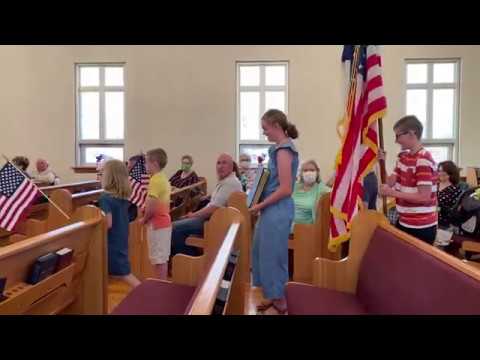 Pledges to the American Flag, the Christian Flag, and to the Bible!