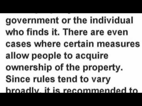 Abandoned Property - What is the Definition? - Video Dictionary by Subjectmoney.com