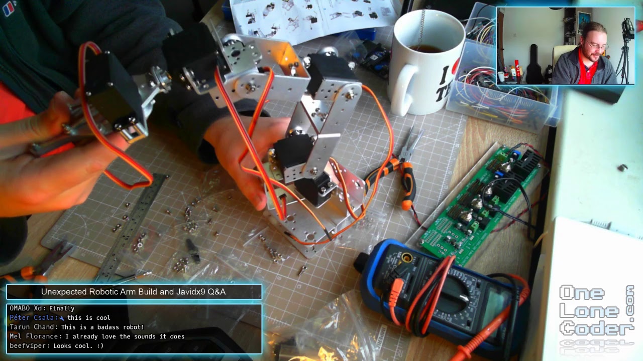 Unexpected Robot Arm Build and Javidx9 Q&A