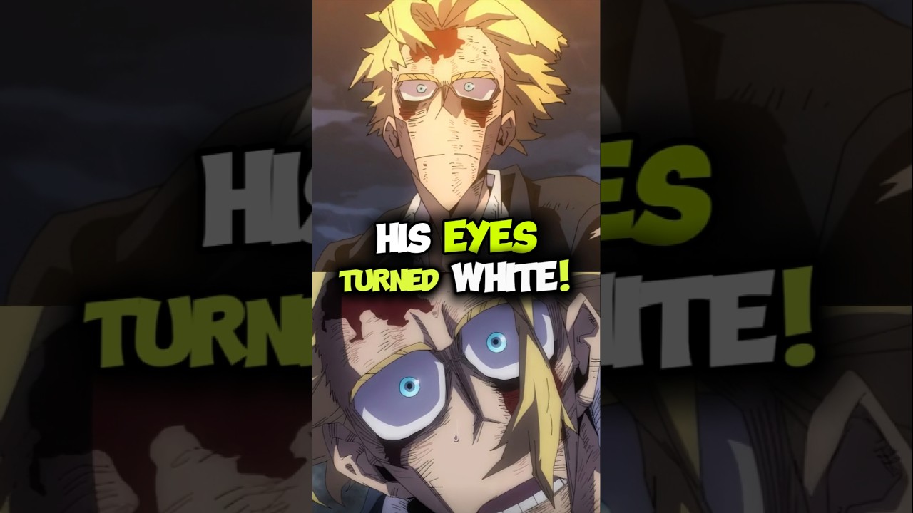 Why Did All Might's Eye Turn White in Season 8? #anime #manga #mha