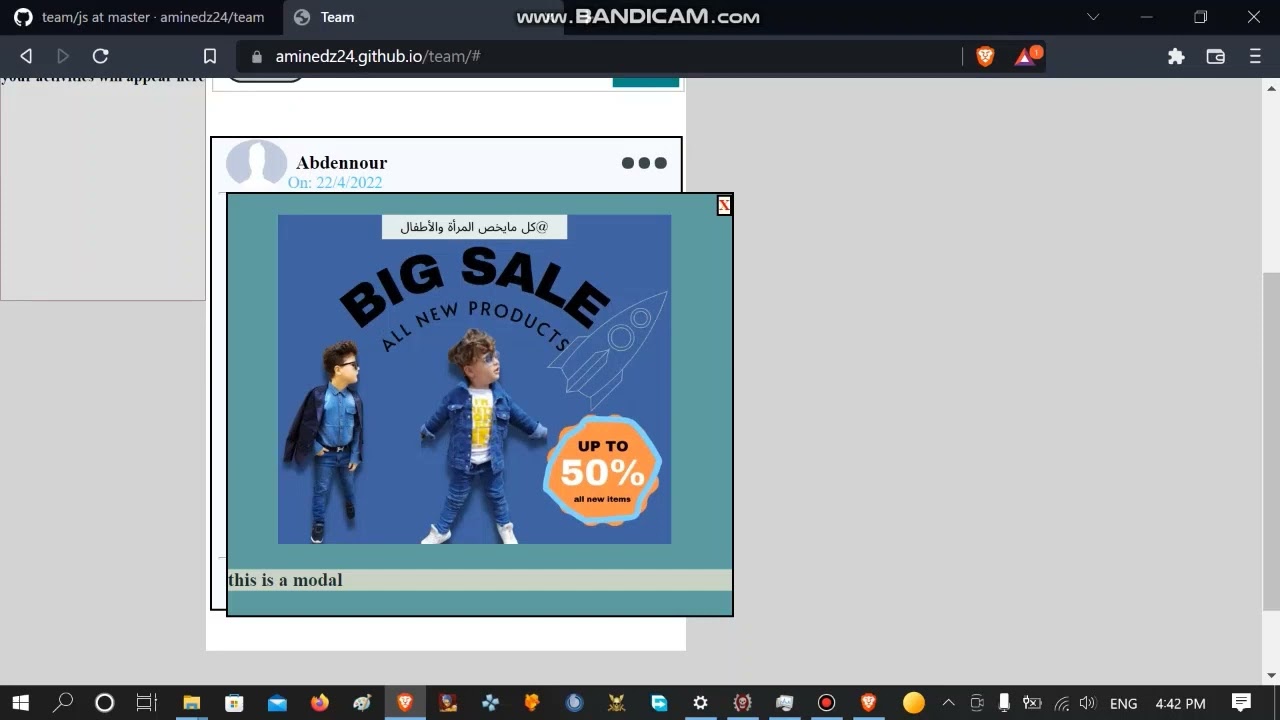 Vanilla Javascript Project - Facebook Post System