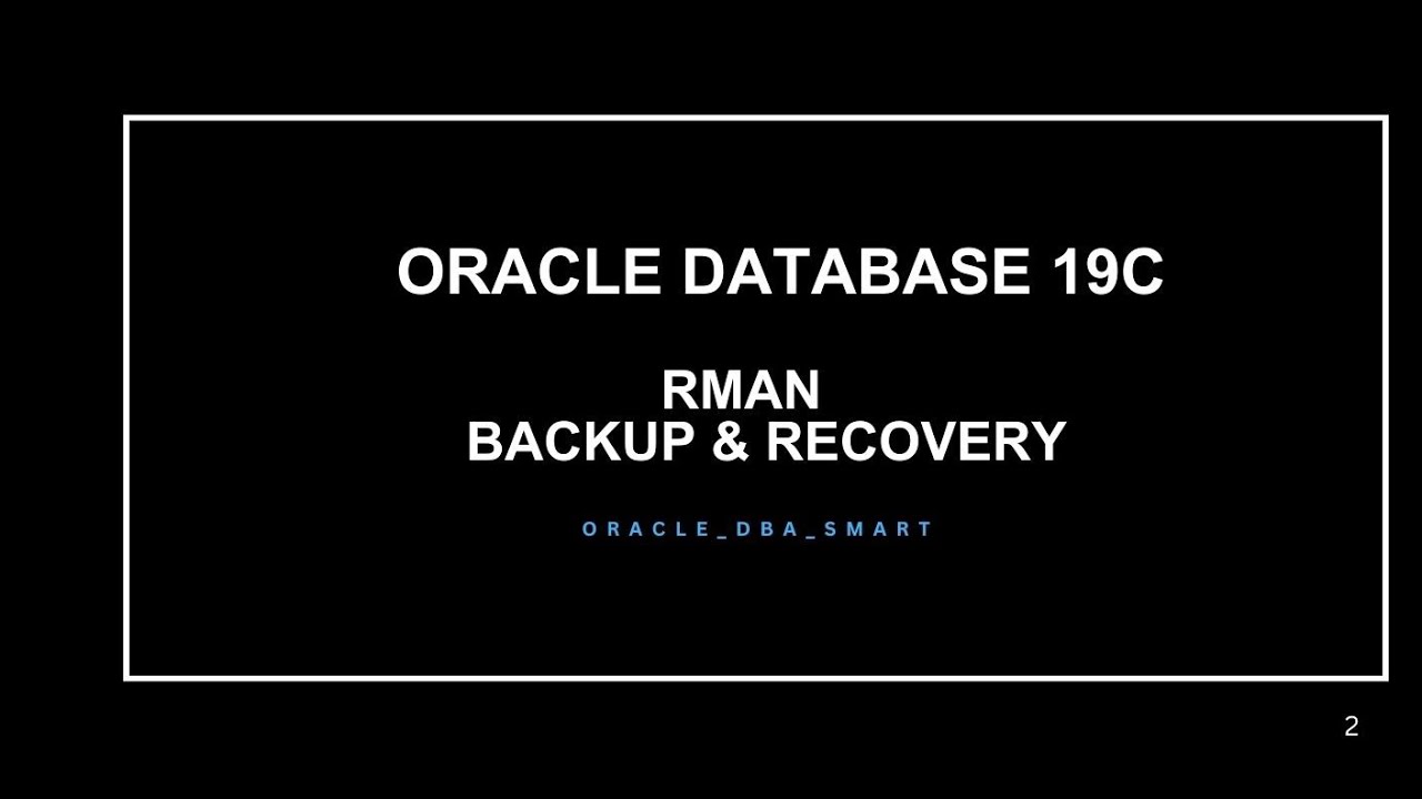 Oracle Database Backup and Recovery Tutorial | RMAN & Manual Methods Explained