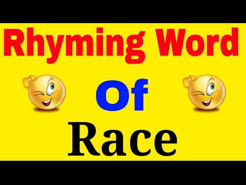 Race ka rhyming word | 2 Rhyming words of Race | Race ka rhyming word kya hai